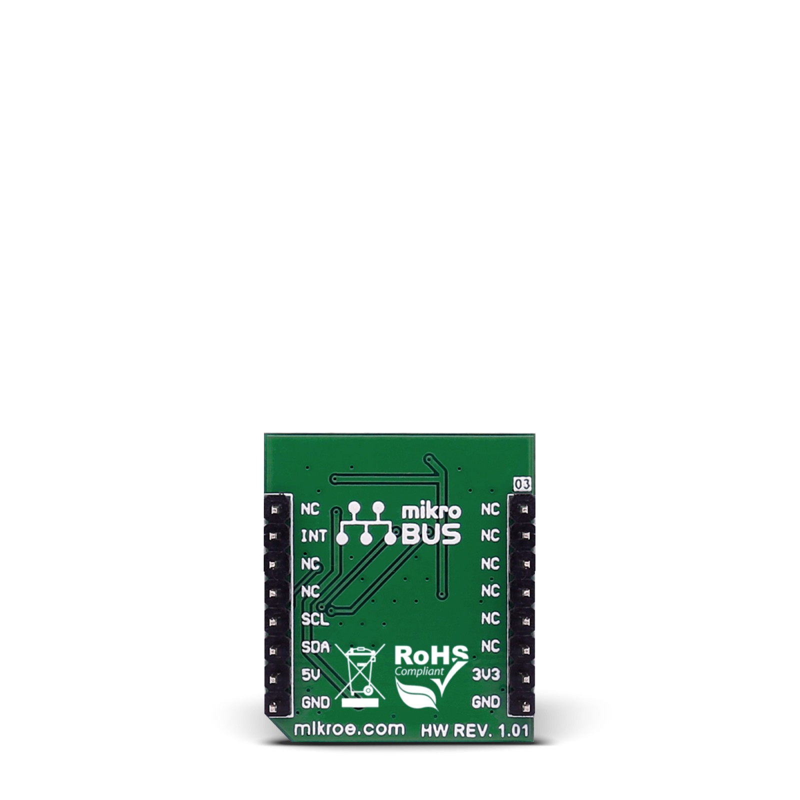 Smoke click — board with MAX30105 high-sensitivity optical sensor for ...