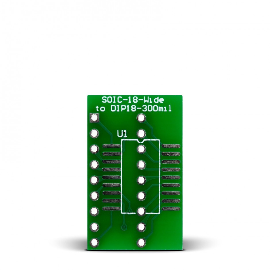 SOIC-18-Wide to DIP18-300mil Adapter