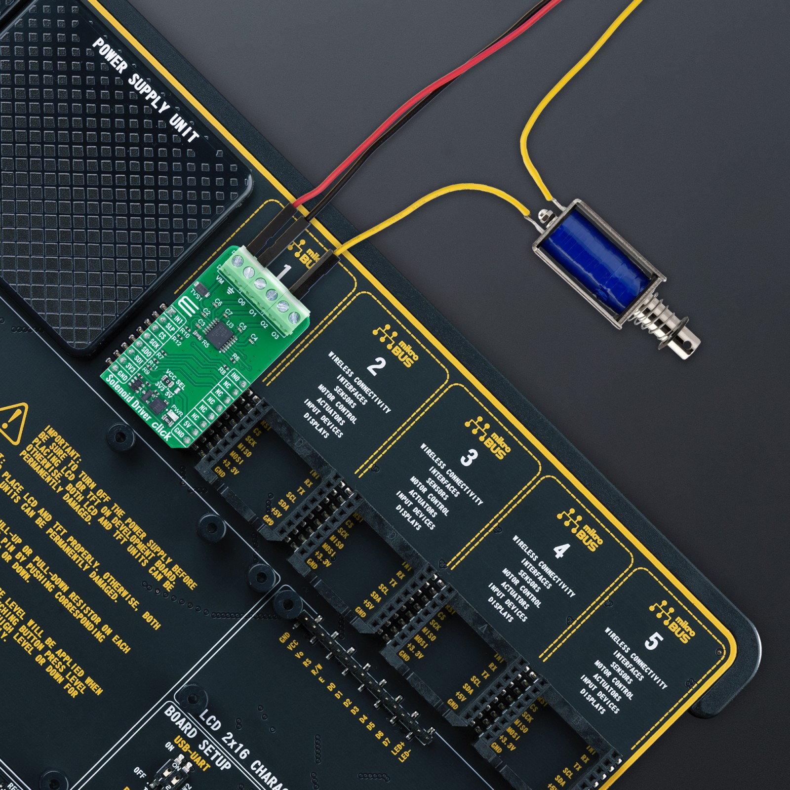 Solenoid Driver Click - For solenoids and valves | MIKROE-6574