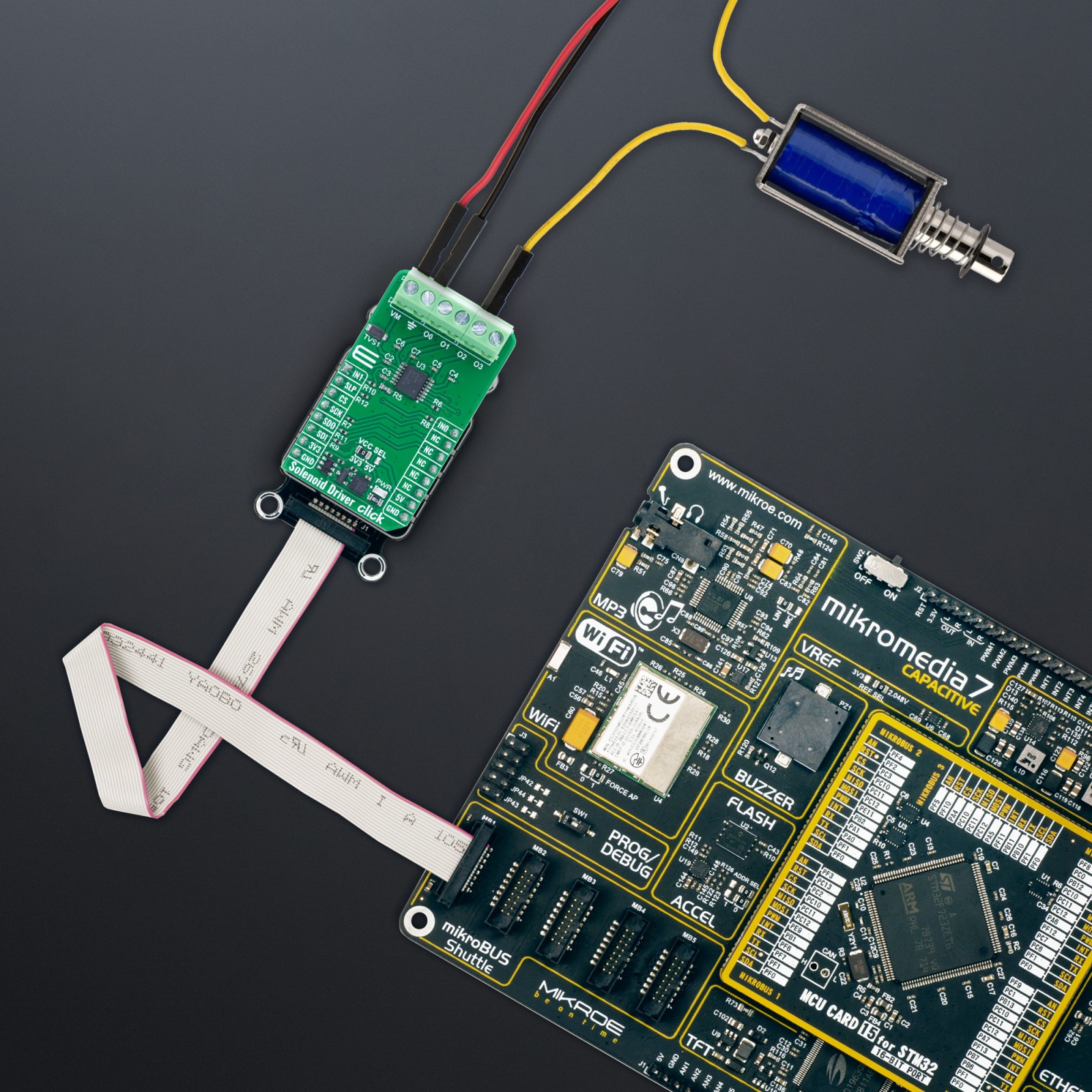 Solenoid Driver Click - For solenoids and valves | MIKROE-6574
