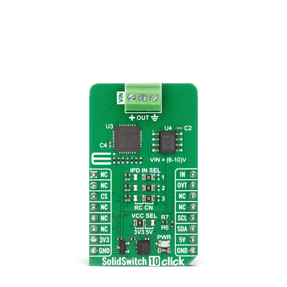SolidSwitch 10 Click - Low-Side Smart Load Switch | MIKROE-6864