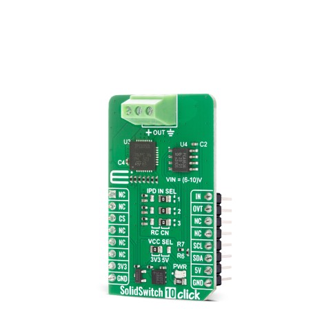 SolidSwitch 10 Click - Low-Side Smart Load Switch | MIKROE-6864