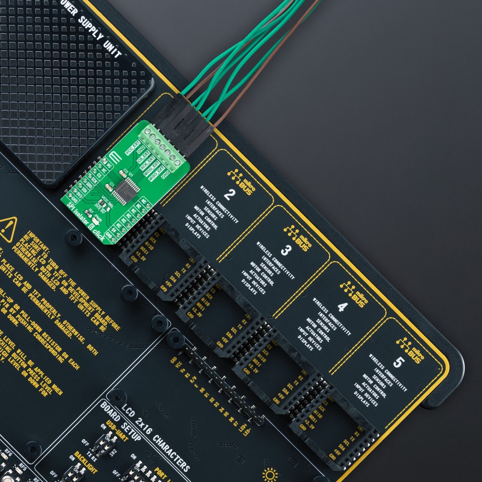 SPI Isolator 6 Click | MAX22345 Digital Isolator Board