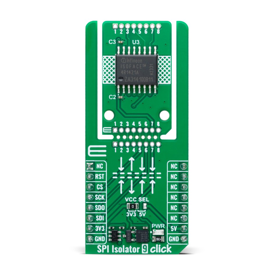 SPI Isolator 9 Click - For isolated SPI data | MIKROE-6430