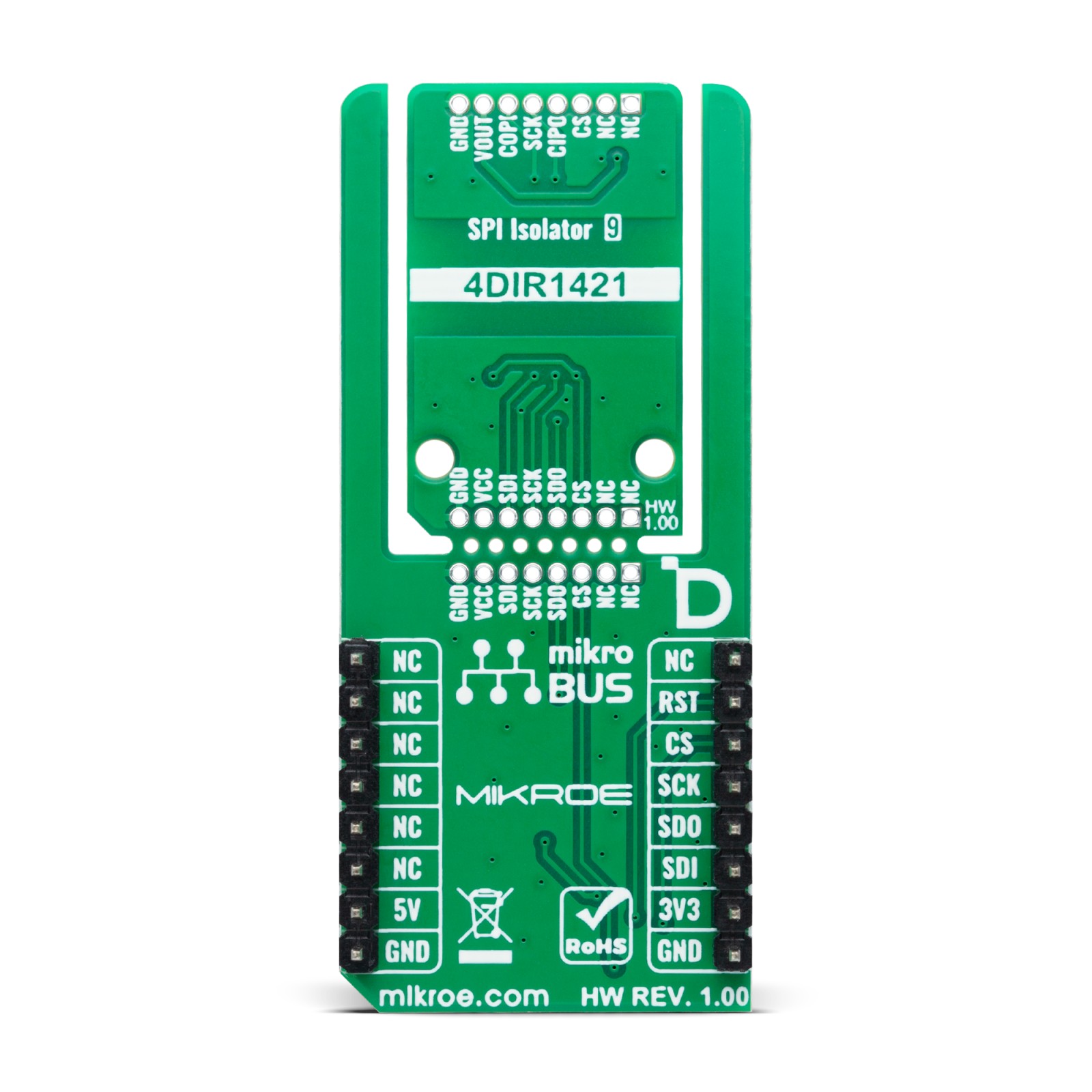 SPI Isolator 9 Click - For isolated SPI data | MIKROE-6430