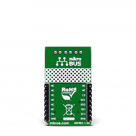 SPI Isolator click — board with ADuM4154 digital isolator optimized for SPI