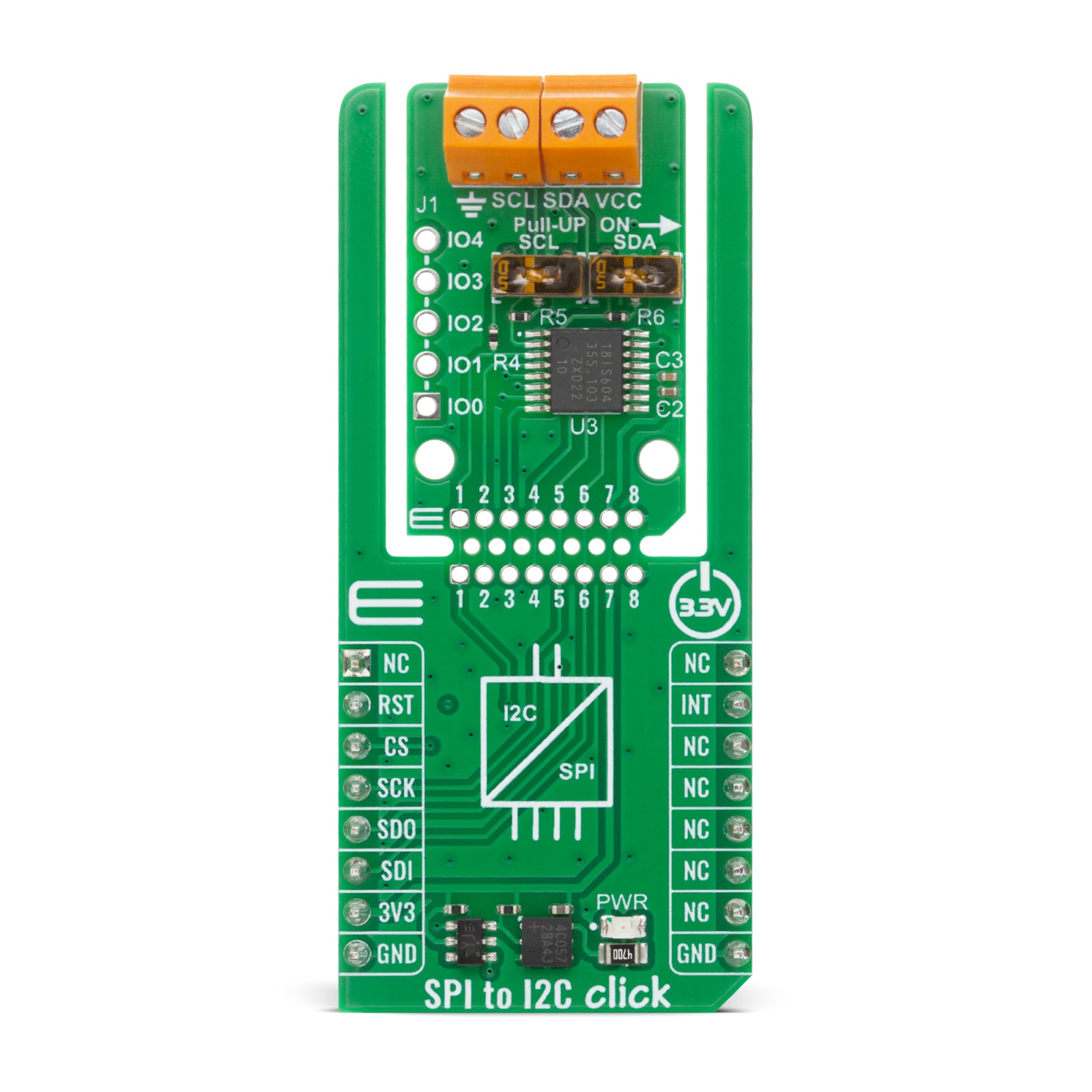 SPI to I2C Click – SPI to I2C-bus Bridge | MIKROE-6789