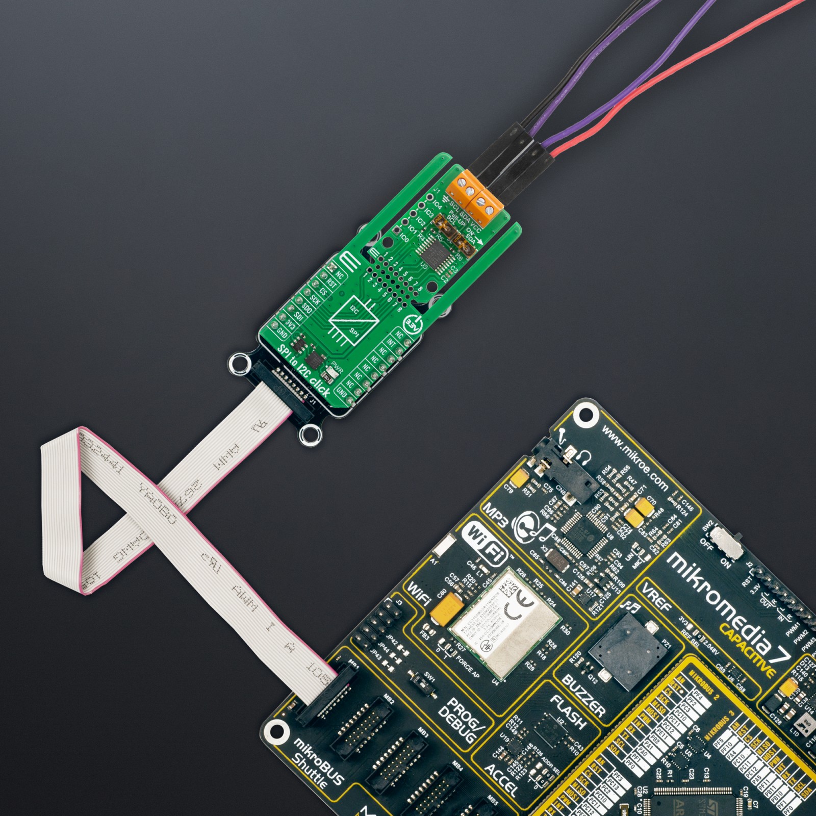 SPI to I2C Click – SPI to I2C-bus Bridge | MIKROE-6789