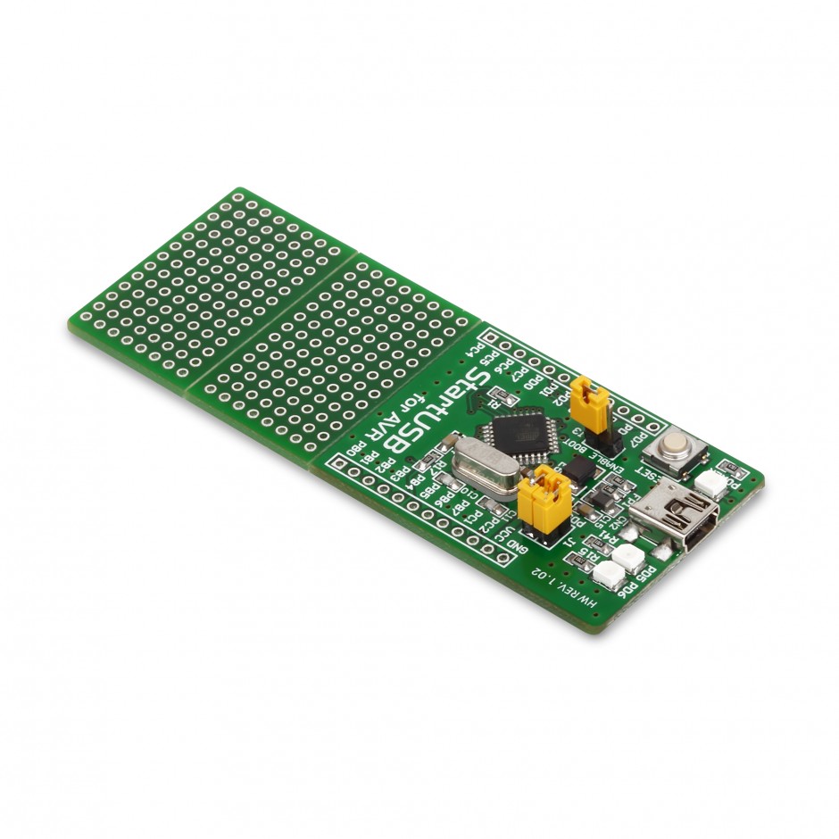 StartUSB for AVR - USB AVR Development Board with AT90usb162