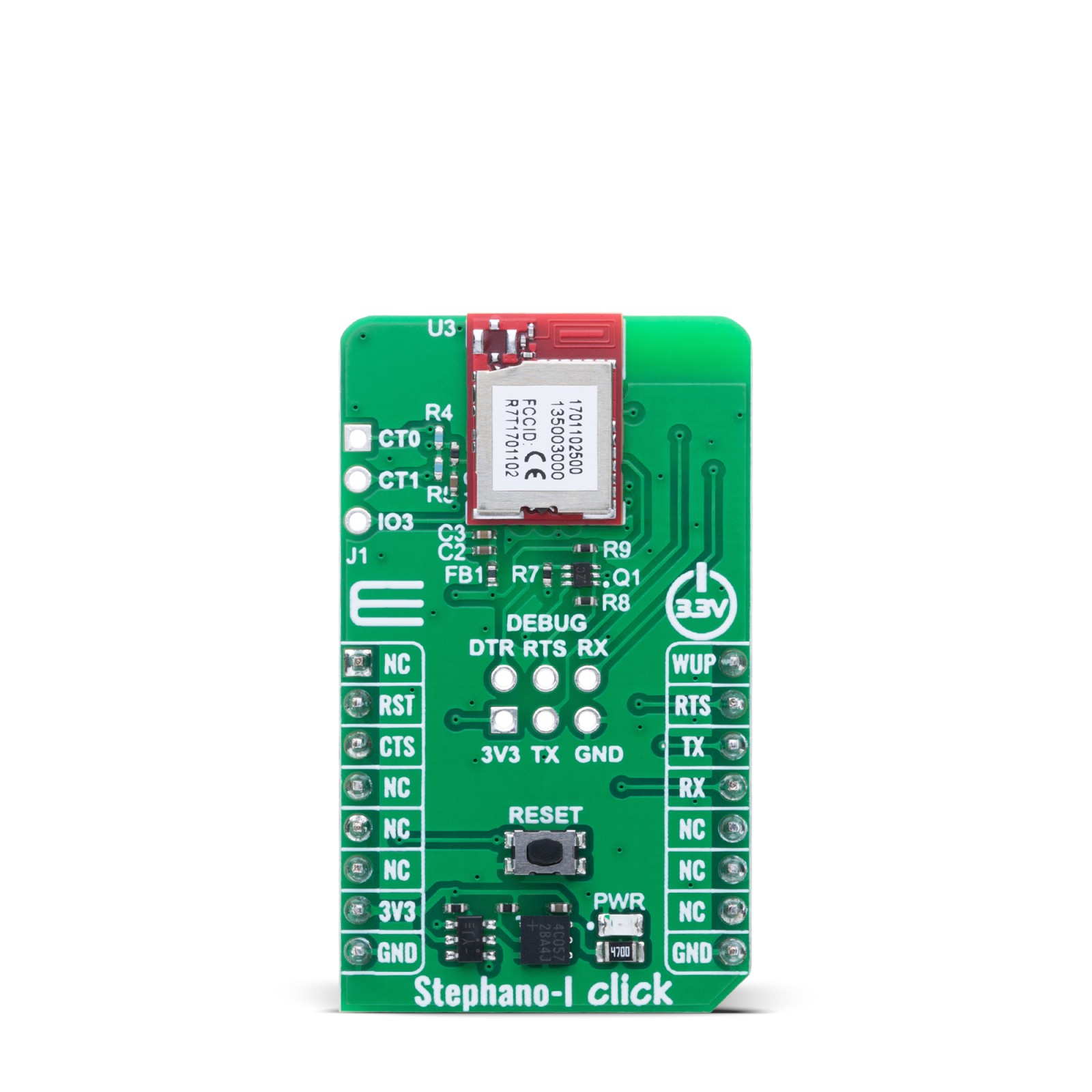 Stephano-I Click - WiFi and BLE connectivity | MIKROE-6594