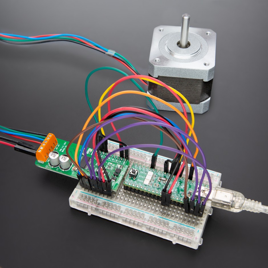 Stepper 25 Click - For bipolar stepper motor control | MIKROE-6561