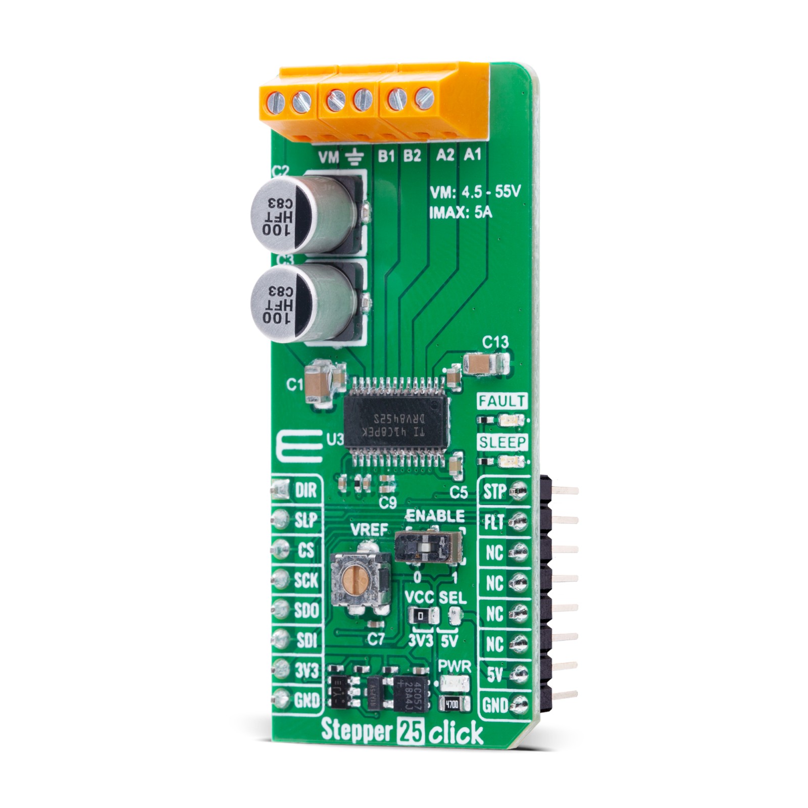 Stepper 25 Click - For bipolar stepper motor control | MIKROE-6561