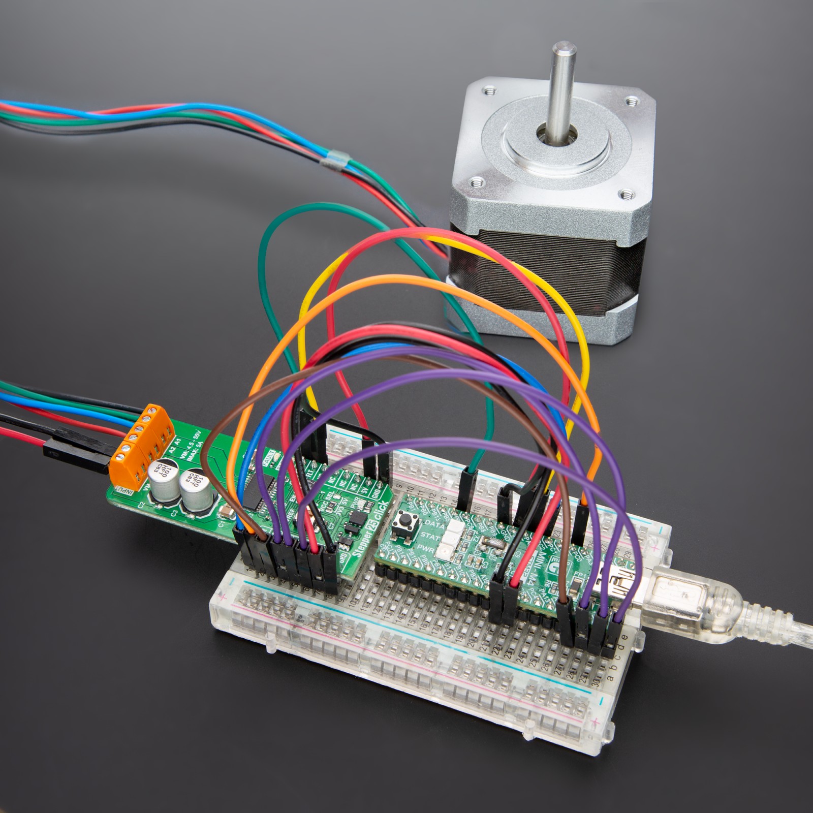Stepper 25 Click - For bipolar stepper motor control | MIKROE-6561
