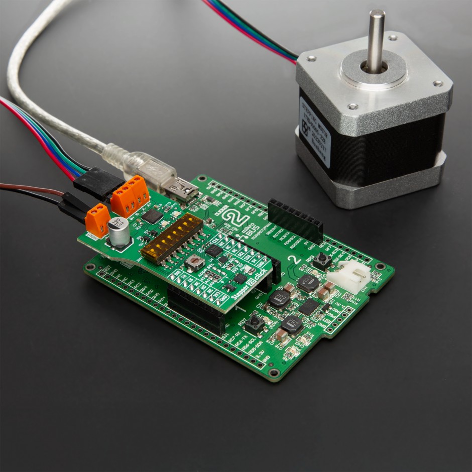 Stepper 28 Click - 2-Phase Bipolar Stepper Motor Driver | MIKROE-6723