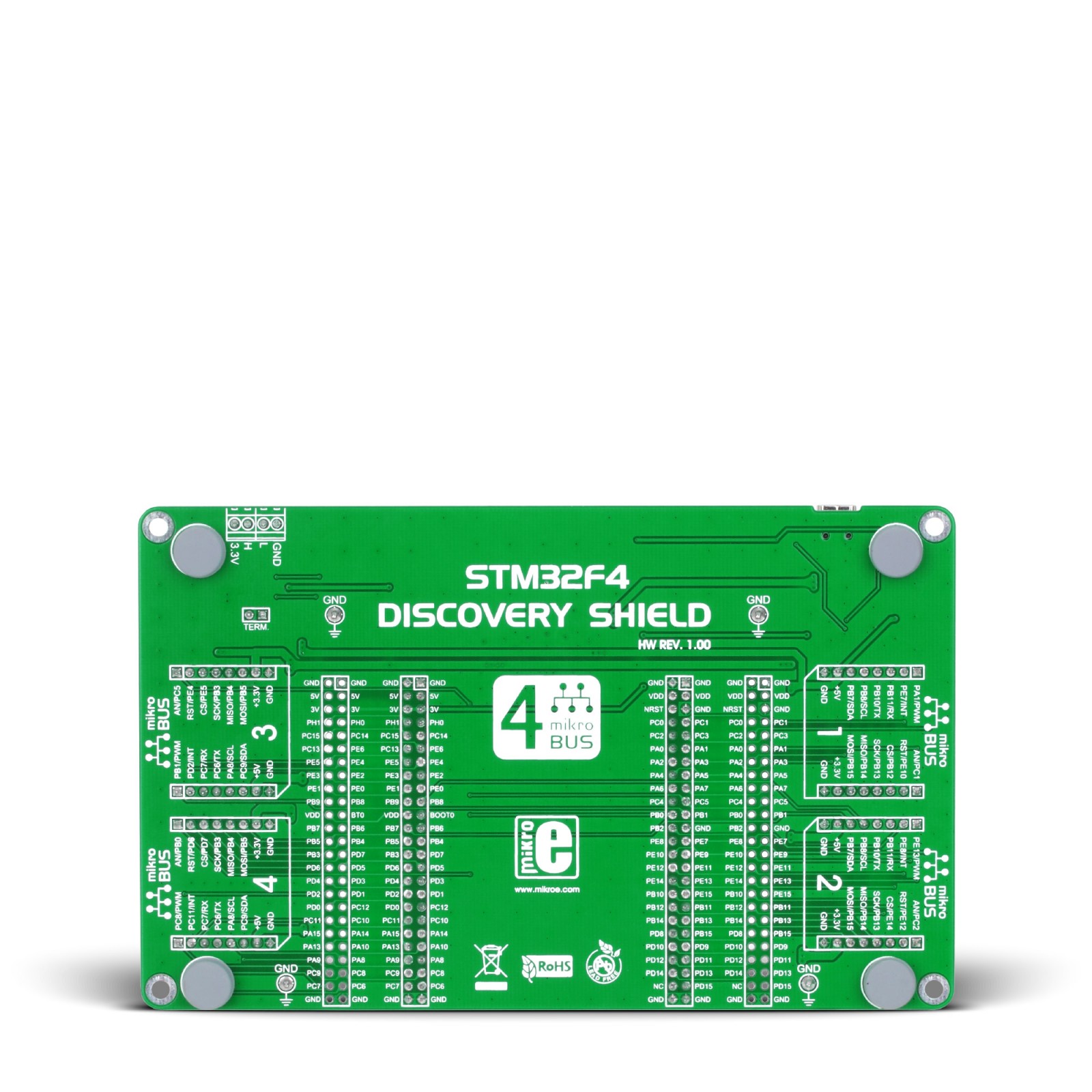 STM32F4 Discovery Shield - MikroElektronika