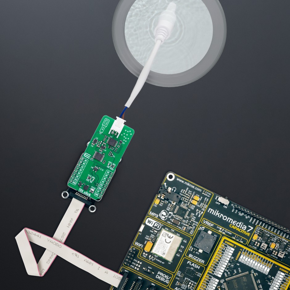 TDS Click | CD4060B-Based Total Dissolved Solids Measurement Module