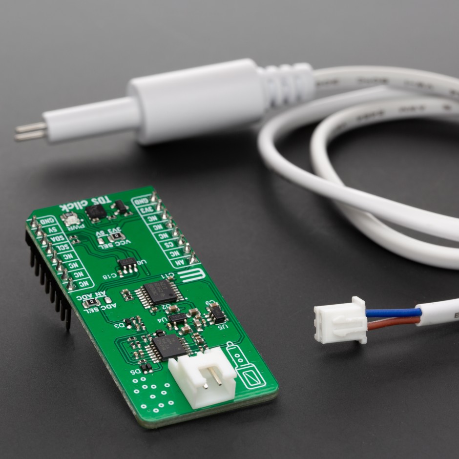 TDS Click | CD4060B-Based Total Dissolved Solids Measurement Module