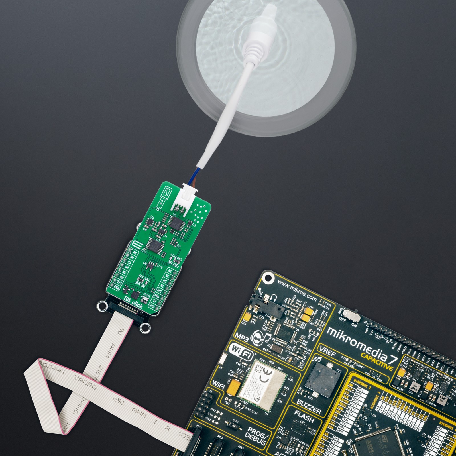 TDS Click | CD4060B-Based Total Dissolved Solids Measurement Module
