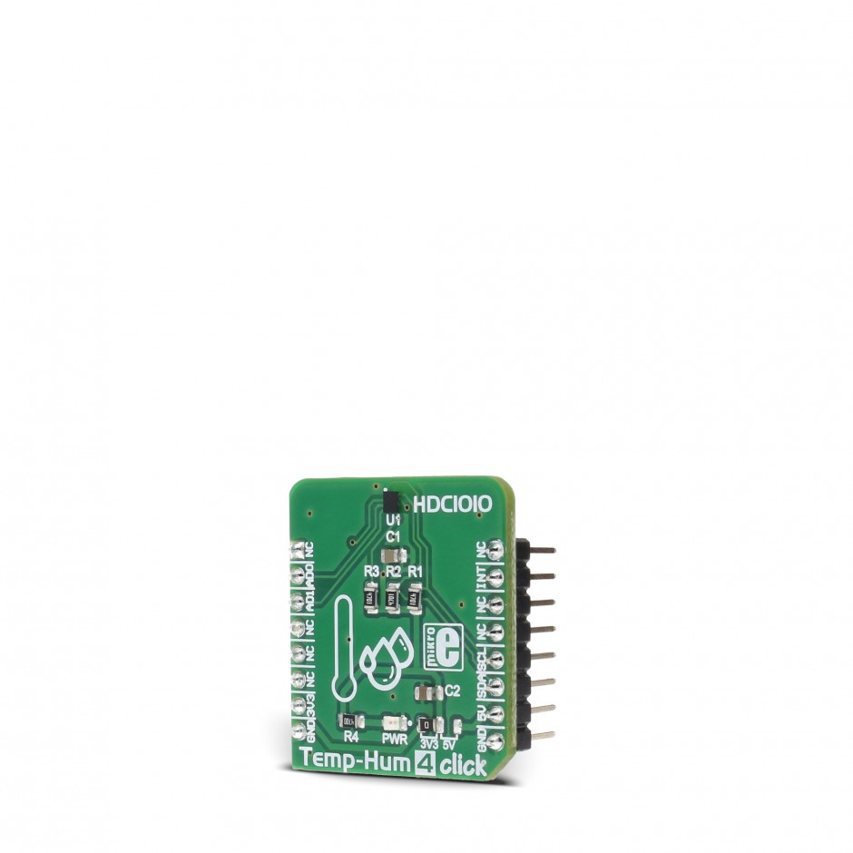 Temp&Hum 4 Click – HDC1010 Digital Humidity & Temperature Sensor ...