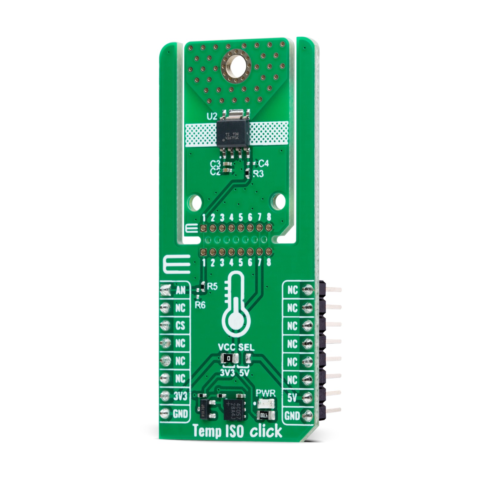 Temp ISO Click Featuring ISOTMP35-Q1 for Isolated Temperature Monitoring