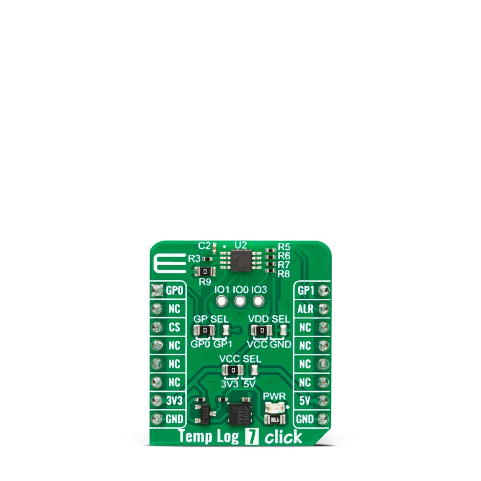 Temp-Log 7 Click | TMP1826 Precision Temperature Logger Module
