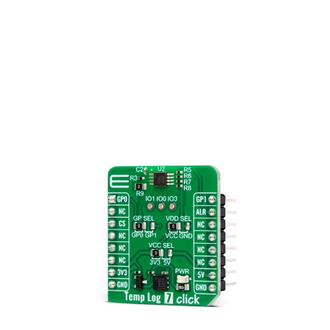 Temp-Log 7 Click | TMP1826 Precision Temperature Logger Module