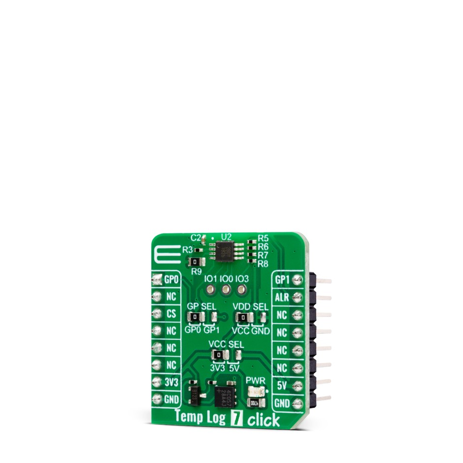 Temp-Log 7 Click | TMP1826 Precision Temperature Logger Module