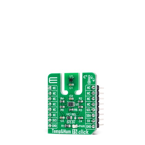 Temp&Hum 15 Click | SHT40 High-Accuracy Humidity and Temperature Sensor