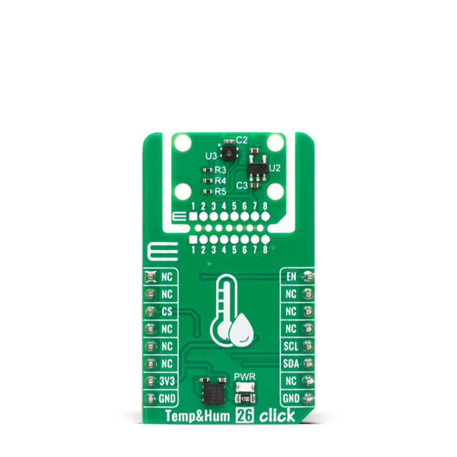 Temp&Hum 26 Click - Temperature and humidity sensor | MIKROE-6688