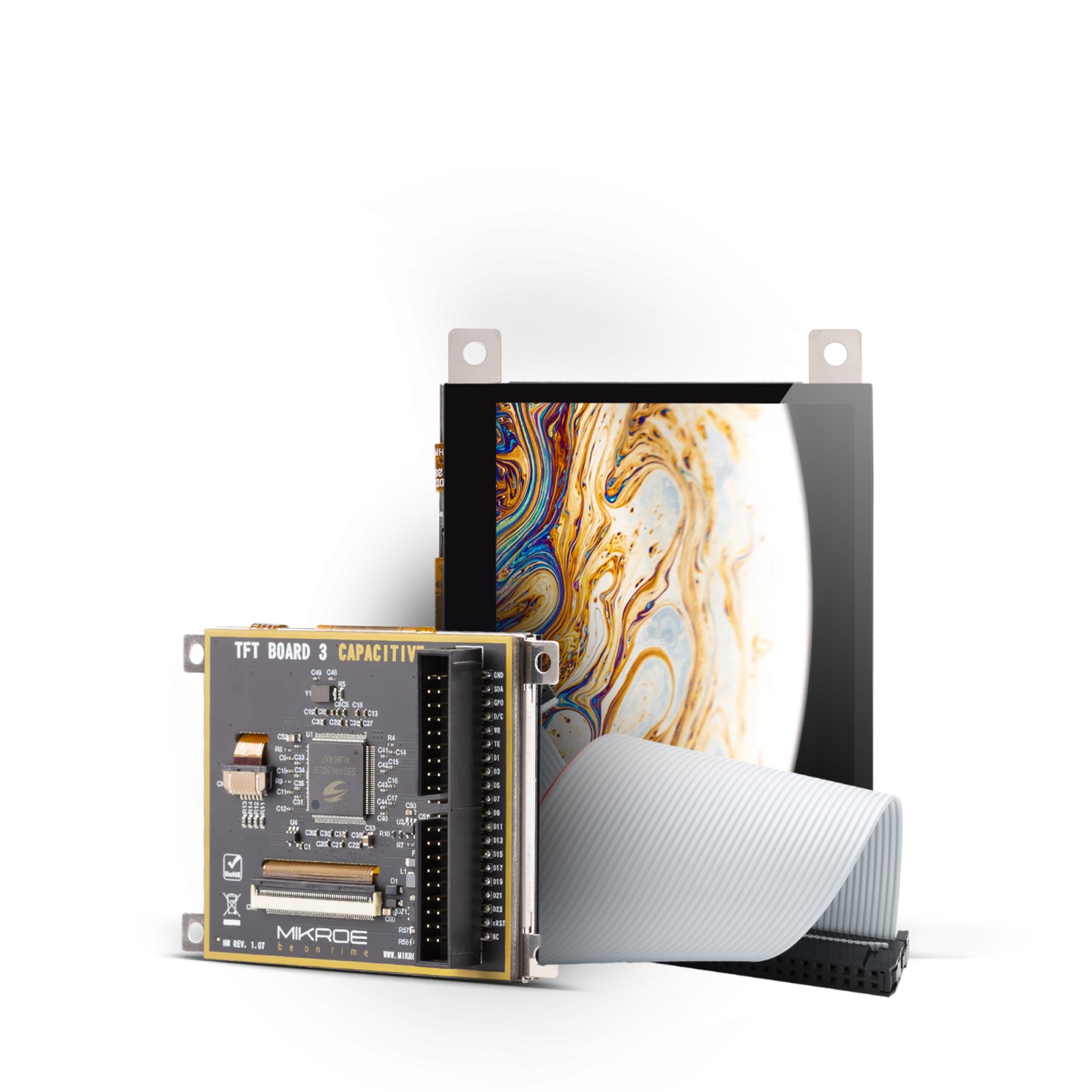 TFT Board 3 Capacitive With Frame | Mikroe