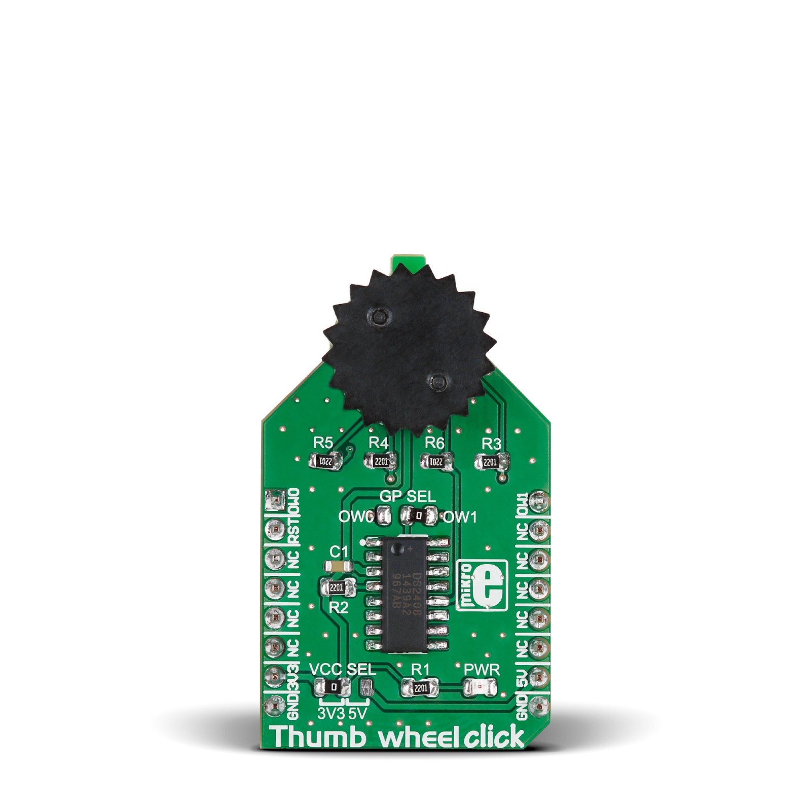Thumbwheel click – board with 10-position rotary switch