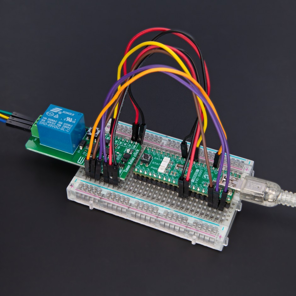 Timer Relay Click Board based on NE555 precision timer | MIKROE-5562