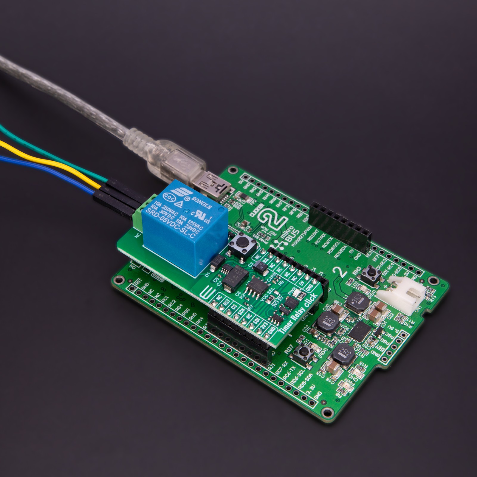 Timer Relay Click Board based on NE555 precision timer | MIKROE-5562