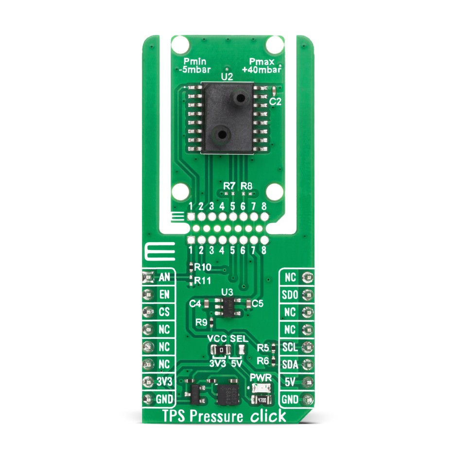 TPS Pressure Click - 040MY - 40mbar Pressure Sensor | MIKROE-6824