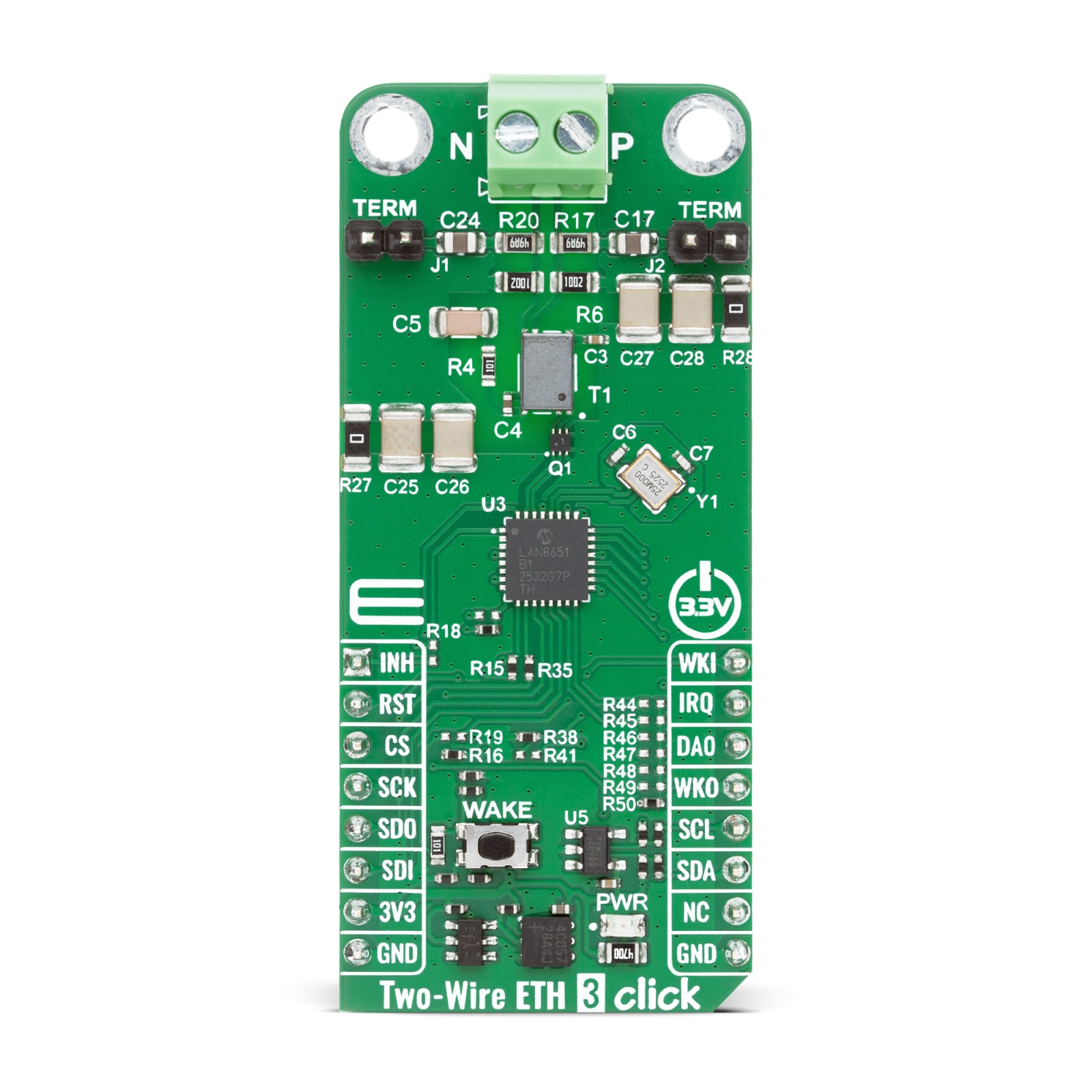 Two-Wire ETH 3 Click - Industrial Ethernet Transceiver | MIKROE-6550