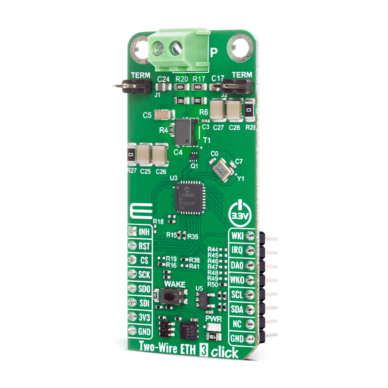 Two-Wire ETH 3 Click - Industrial Ethernet Transceiver | MIKROE-6550