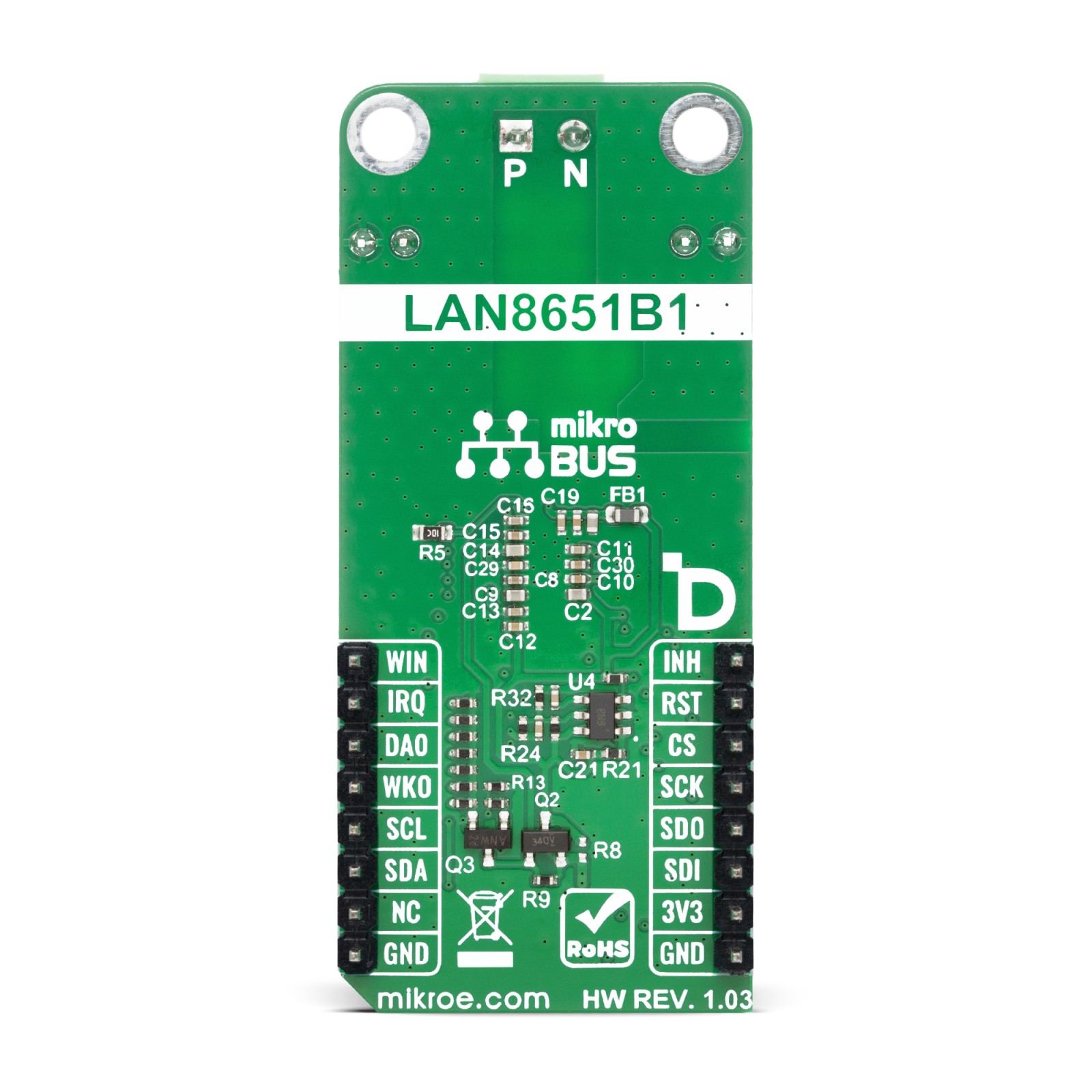 Two-Wire ETH 3 Click - Industrial Ethernet Transceiver | MIKROE-6550