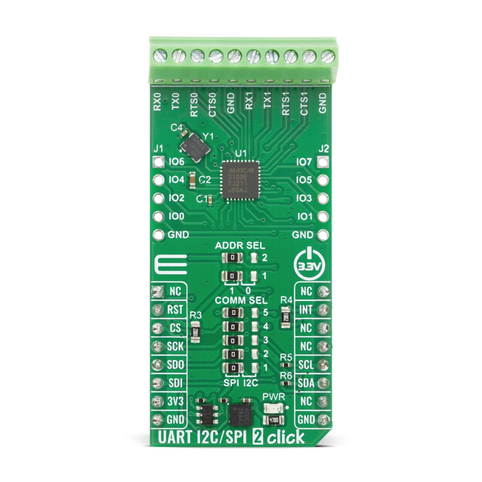 UART I2C/SPI Click - Dual UART I2C/SPI Bridge | MIKROE-6827