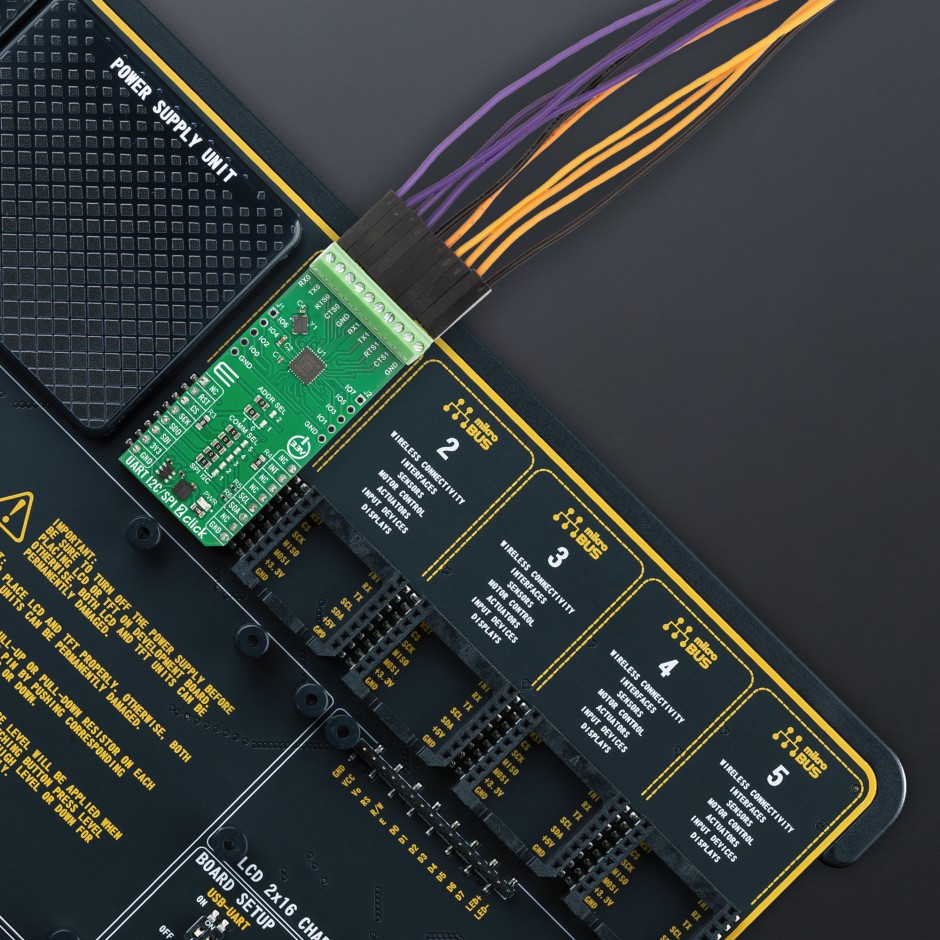 UART I2C/SPI Click - Dual UART I2C/SPI Bridge | MIKROE-6827
