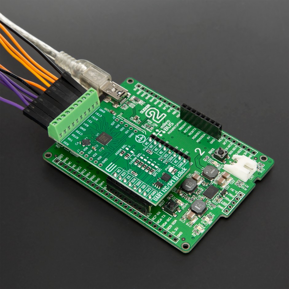 UART I2C/SPI Click - Dual UART I2C/SPI Bridge | MIKROE-6827