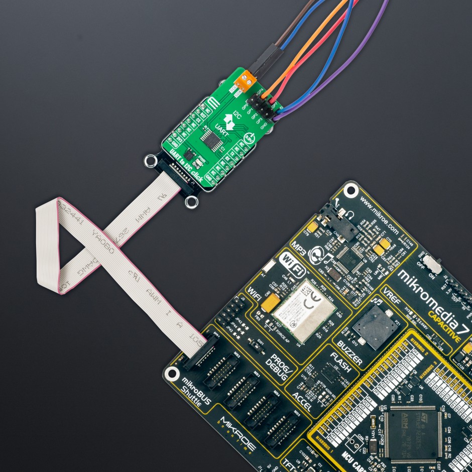 UART to I2C Click | SC18IM704 Bridge Module