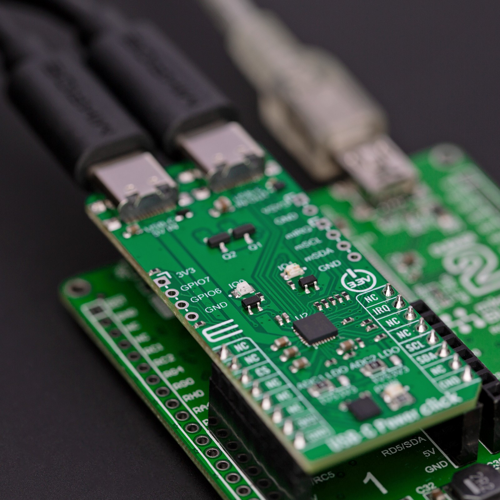 USB-C Power Click | TPS25750S Power-Delivery Management Board