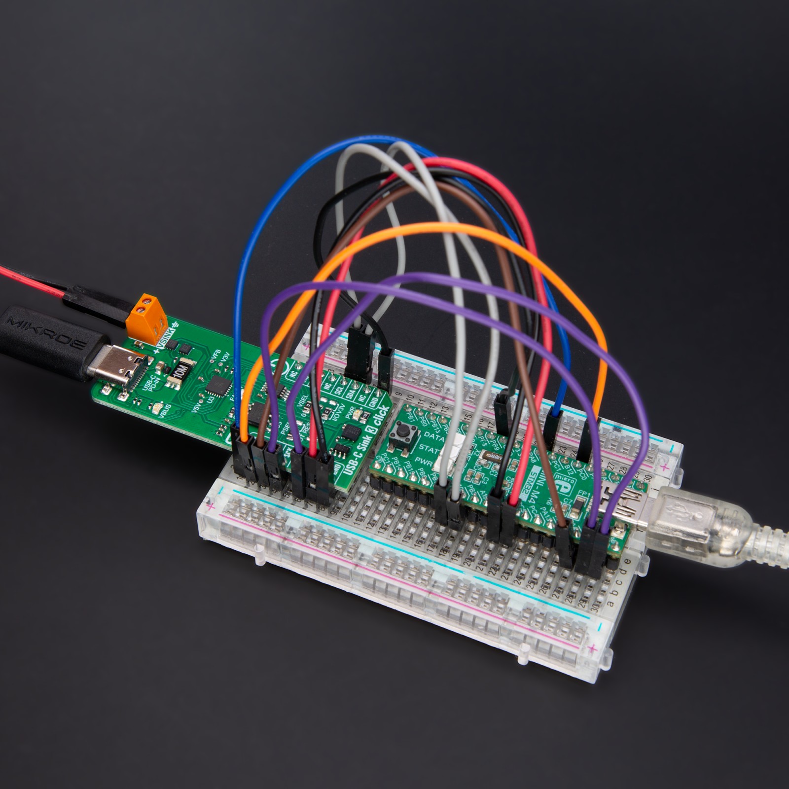 USB C Sink 3 Click featuring AP33771 for Reliable Power Delivery