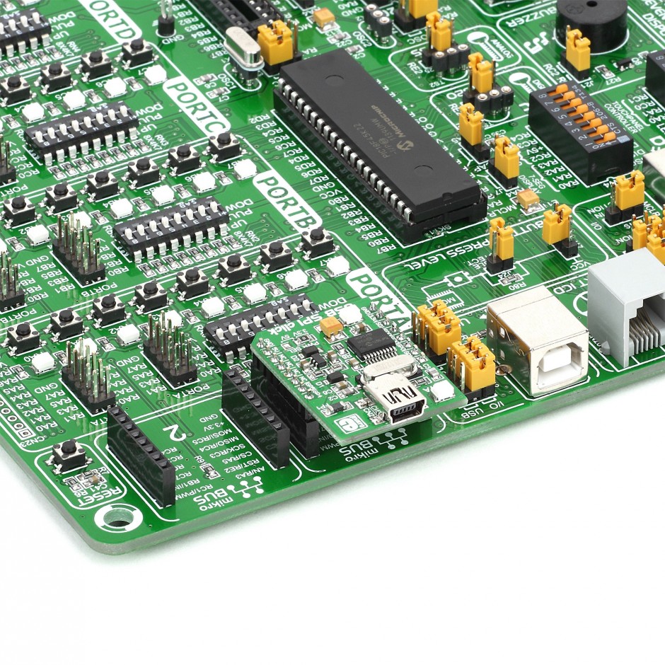 USB SPI click - Breakout board for MCP2210 USB to SPI converter