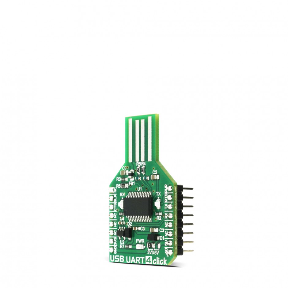 Usb Uart 4 Click Usb To Uart Interface Module Mikroelektronika