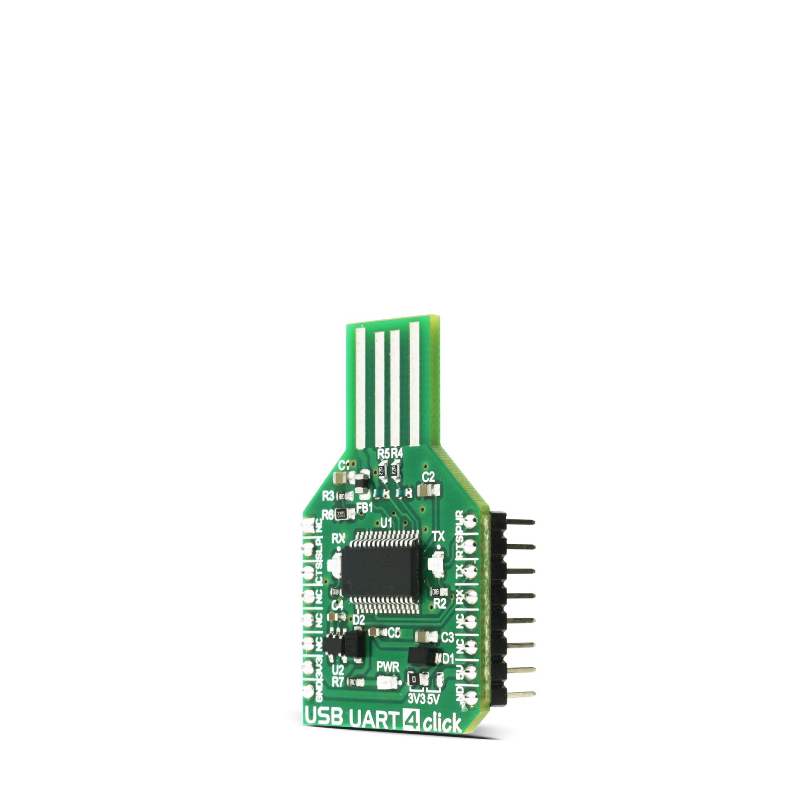 Usb Uart 4 Click Usb To Uart Interface Module Mikroelektronika