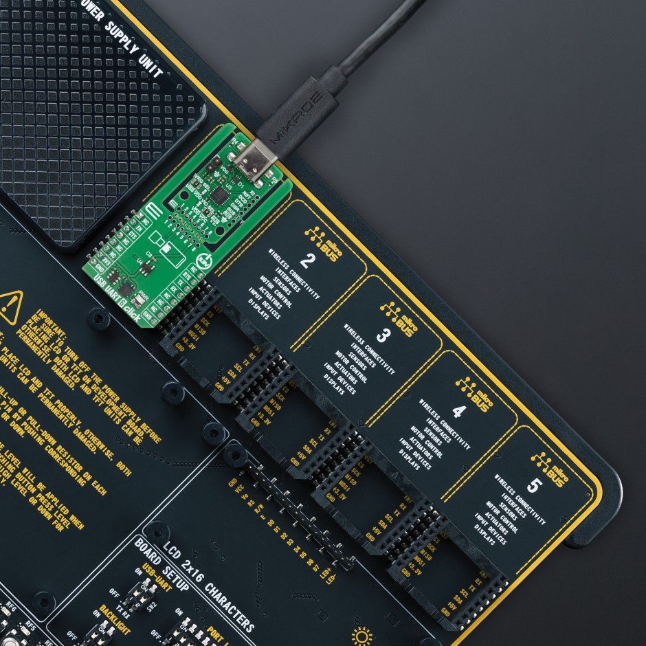 USB UART 6 Click - USB-to-UART bridge | MIKROE-6725