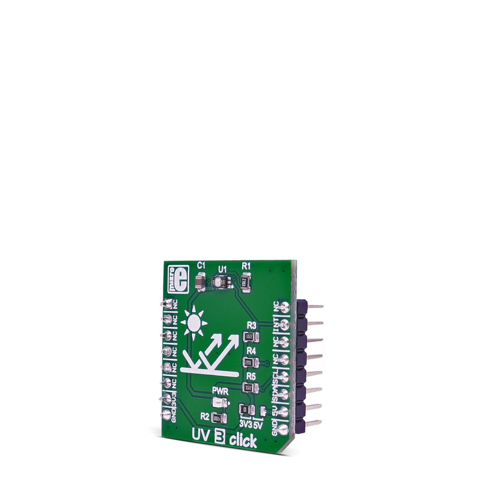 UV 3 Click Board | Advanced Ultraviolet (UV) Light Sensor - MikroE