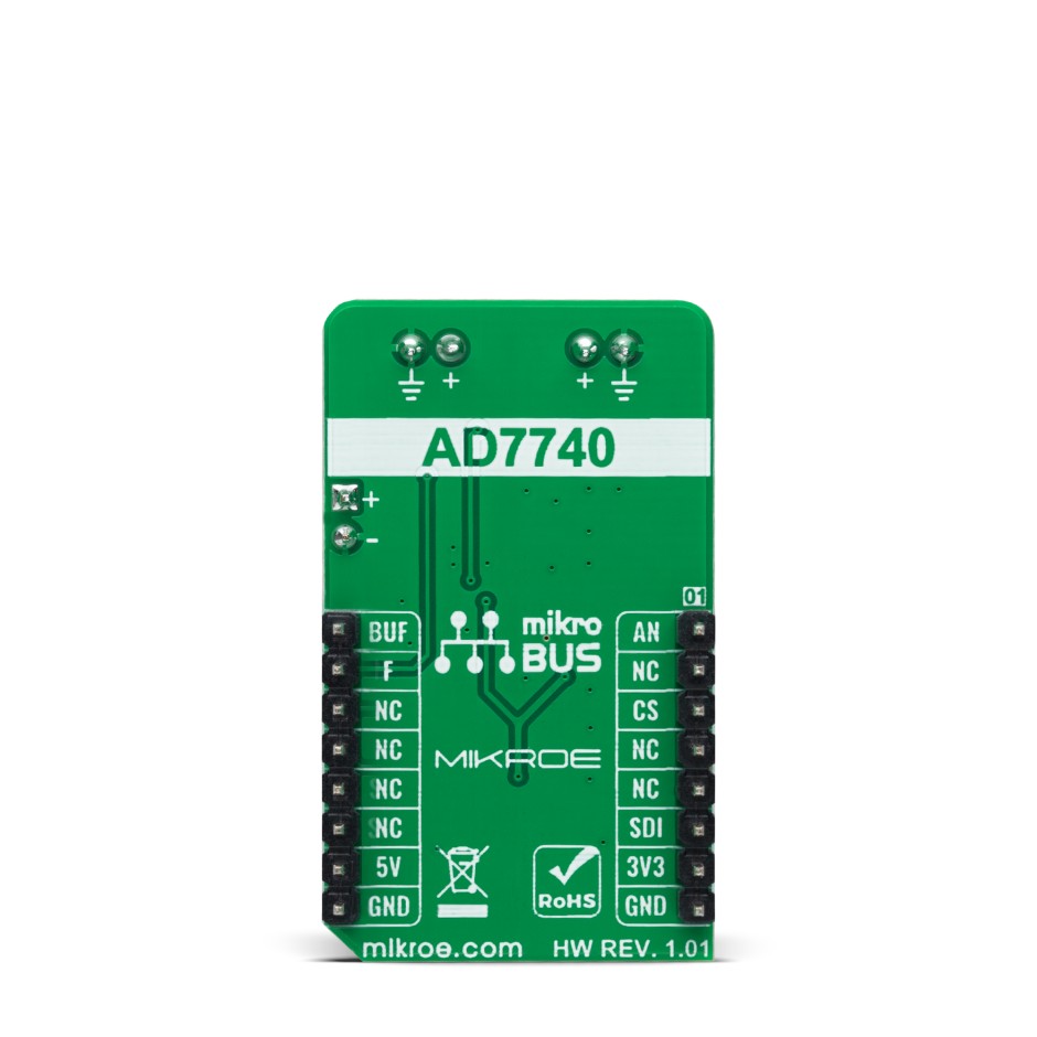 V to Hz 3 Click | AD7740 Voltage-to-Frequency Converter