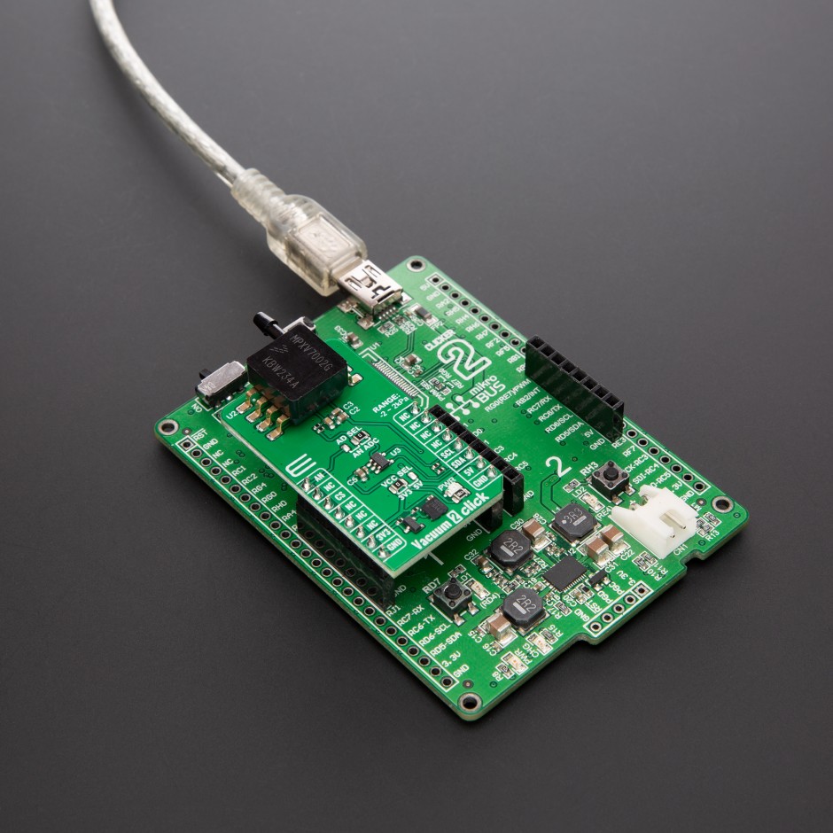 Vacuum 2 Click - For pressure measurements up to 2kPa | MIKROE-6528